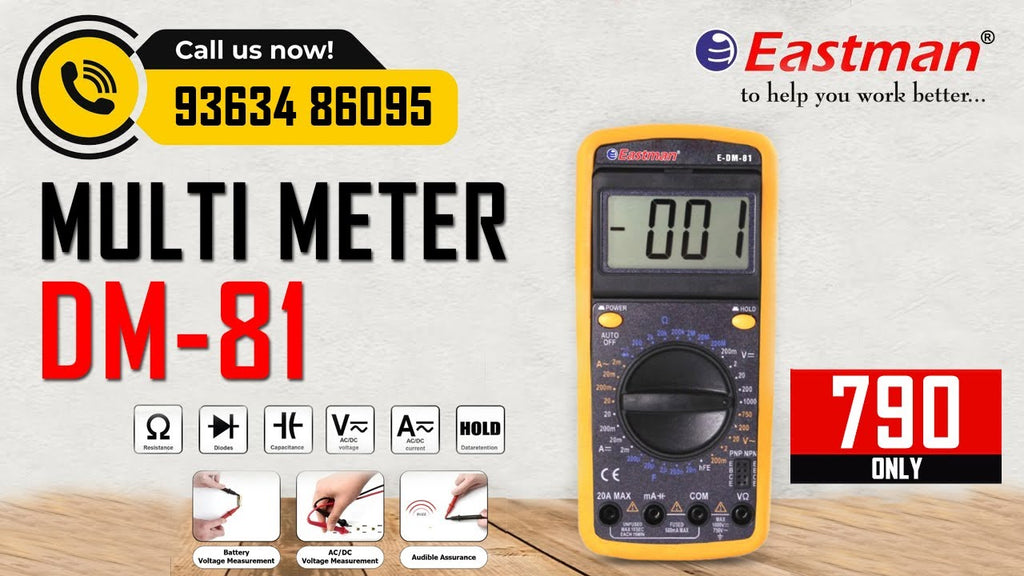Buy Eastman Digital MultiMeter E-DM-81 at lion tools mart | Lion Tools Mart