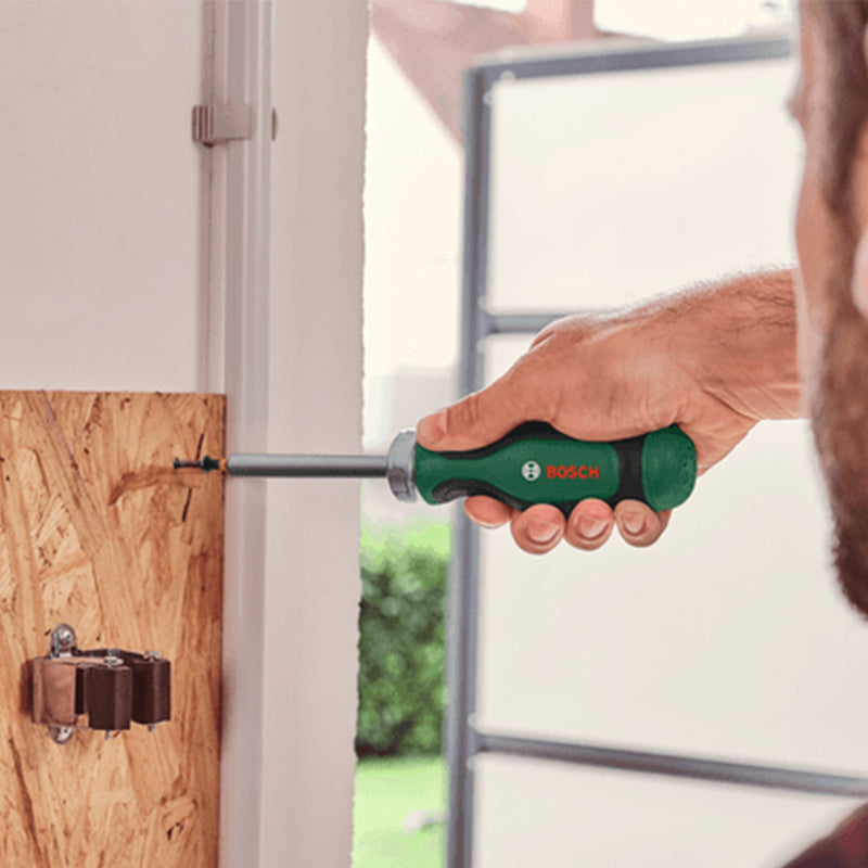 Buy Bosch Ratchet screwdriver with 12 bits 1600A032V0 | Available In Lion Tools Mart | Lion ...