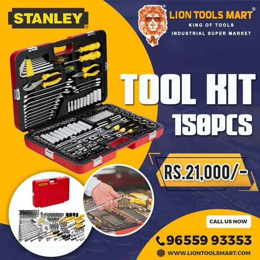 Stanley 150 Pcs Tool Kit – Complete Solution for Every Task | Lion ...