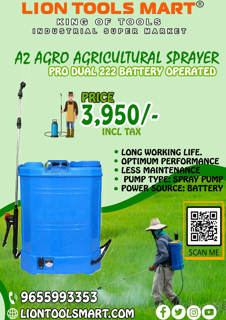 A2 AGRO AGRICULTURAL SPRAYER PRO DUAL | Lion Tools Mart