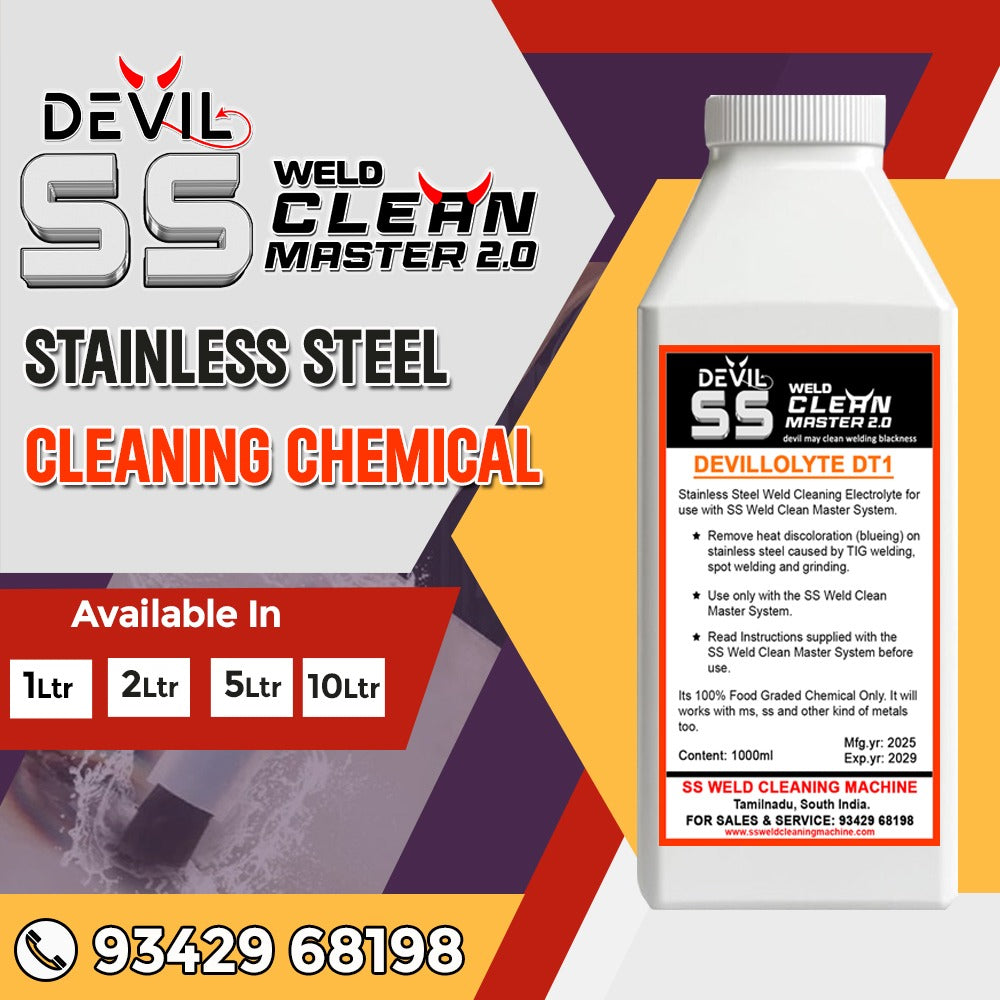 Devil SS Weld Clean Master Electrolyte 2.0: Solution for Stainless Ste ...