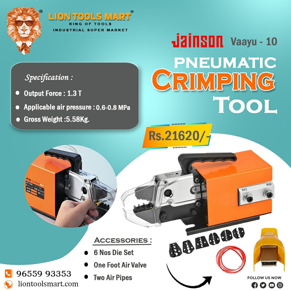Buy Jainson Pneumatic Crimping Tool available in lion tools mart | Lion ...