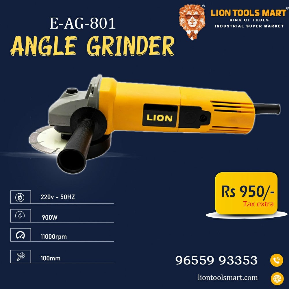 Buy Lion Angle Grinder -E-AG-801 Best product in lion tools mart | Lion ...