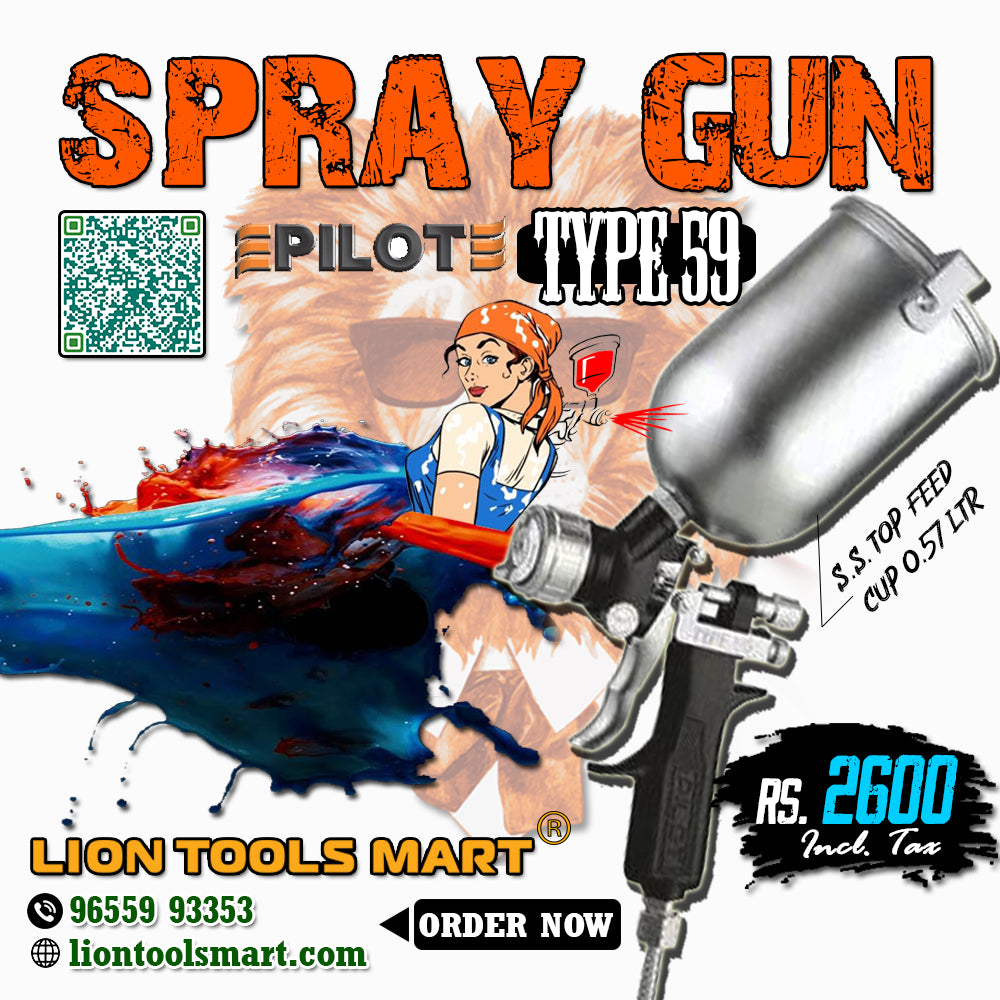 Pilot Spray Gun Type 59 With S.S. Top | Lion Tools Mart