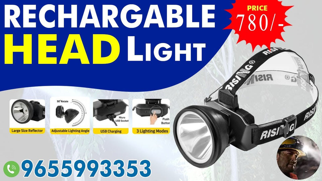 Rechargable Led Head Lamp | Lion Tools Mart