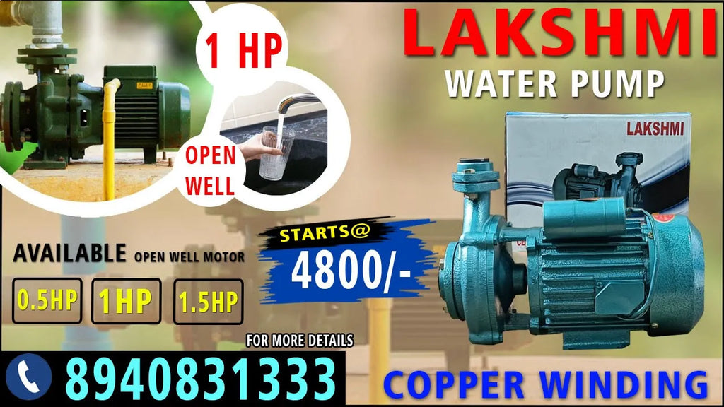Buy Lakshmi 1hp open well Water Motor at lion tools mart | Lion Tools Mart