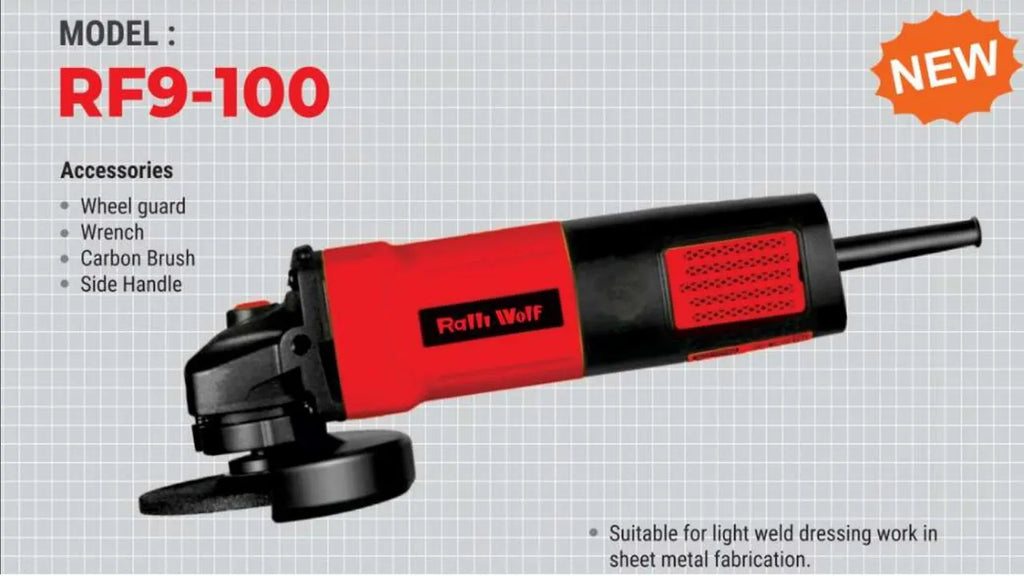 "Ralli Wolf Angle Grinder RF9-100-Unleashing Power and Precision in Yo ...
