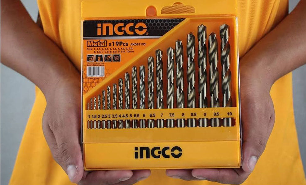 Ingco AKDB1195 19Pc Metal Drill Bit Set | Lion Tools Mart