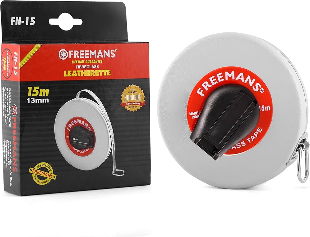 Buy Freemans Fibre Glass Leatherette 15M-Z Measuring Tape for Multi ...