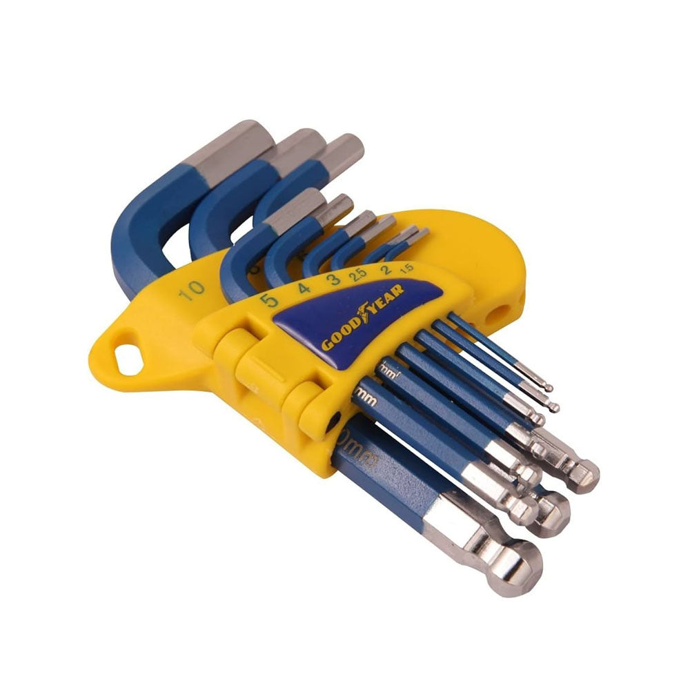 Buy GOODYEAR GY104749PC SHORT ARM HEX KEY SET BALL POINTED AT best ...