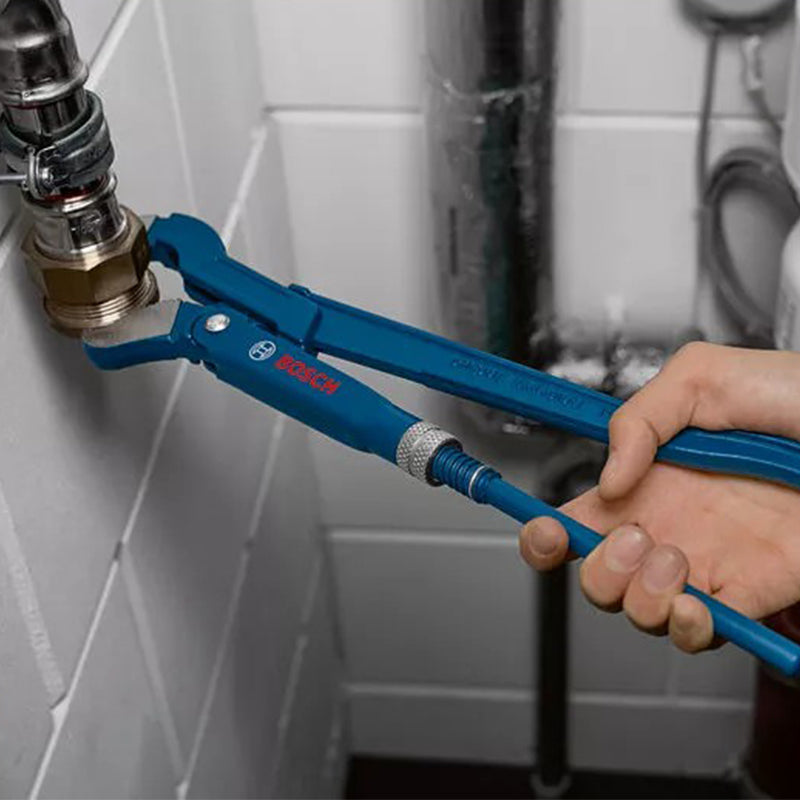 Bosch Sanitary Corner Pipe Wrench 45° 1 600 A02 W3T 420mm Professional ...