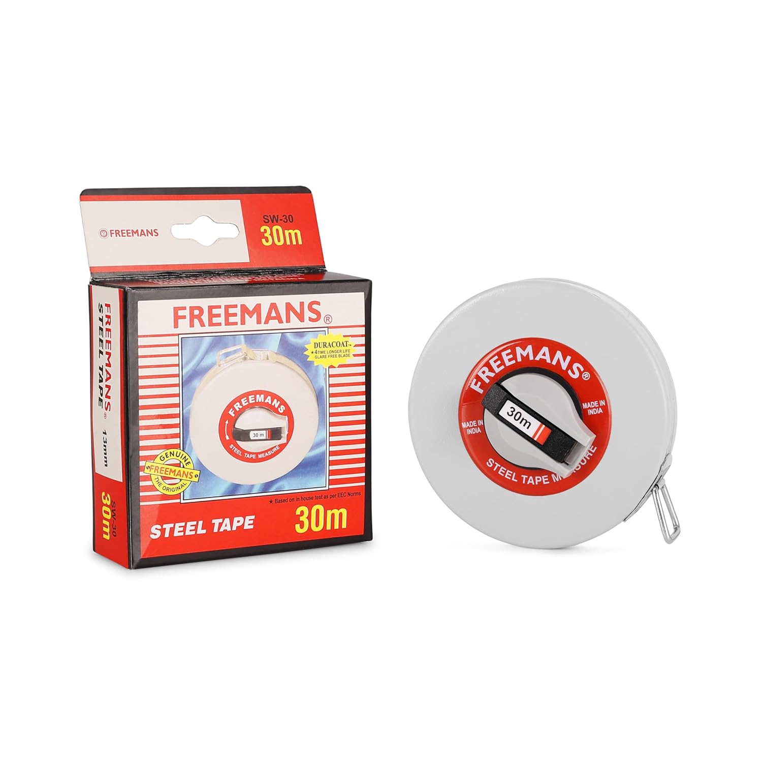 Freemans Steel Leatherette 30M-Z/13mm Measuring Tape for Multi Purpose ...