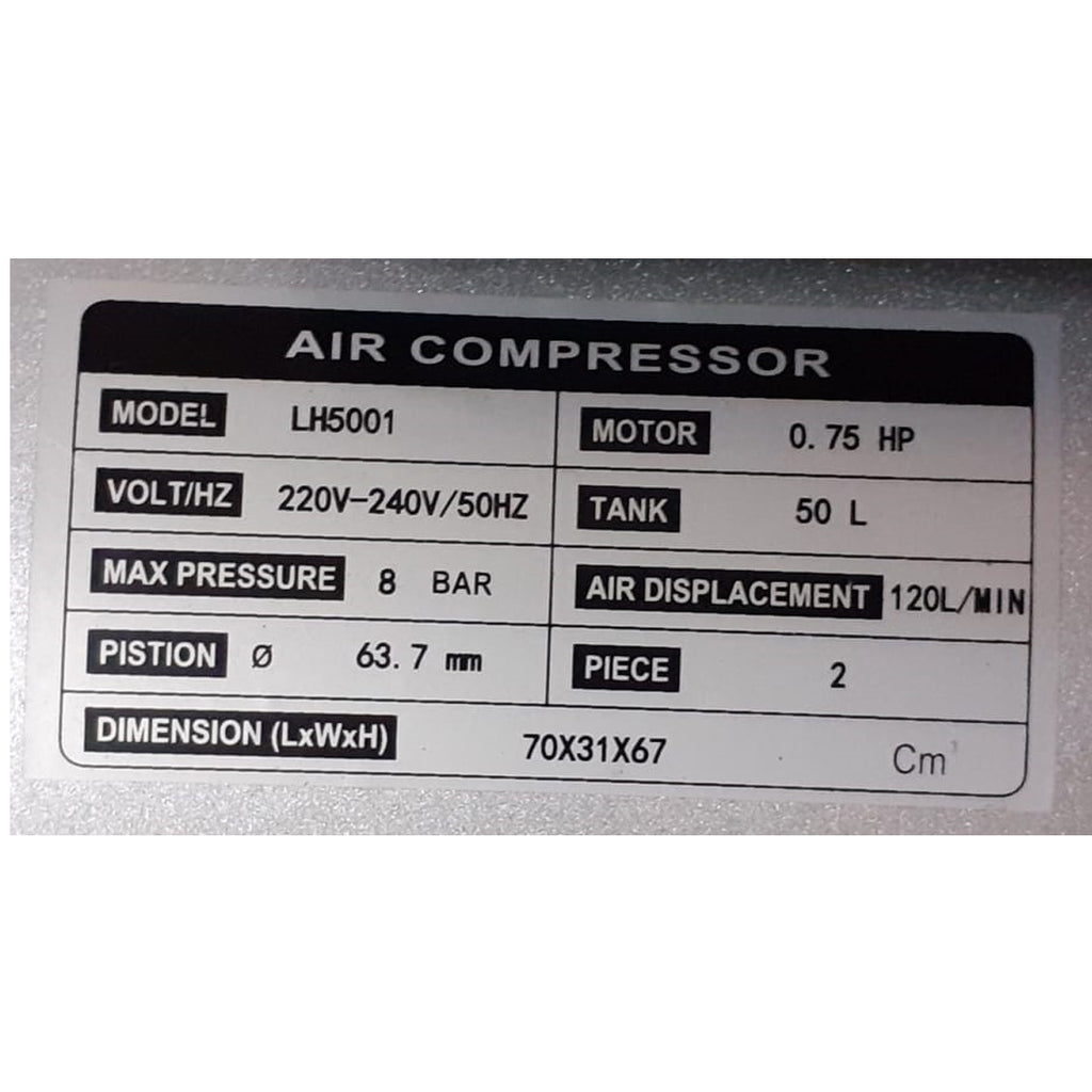 NIKO KOCH+ 50 LTR OIL AIR COMPRESSOR | Lion Tools Mart