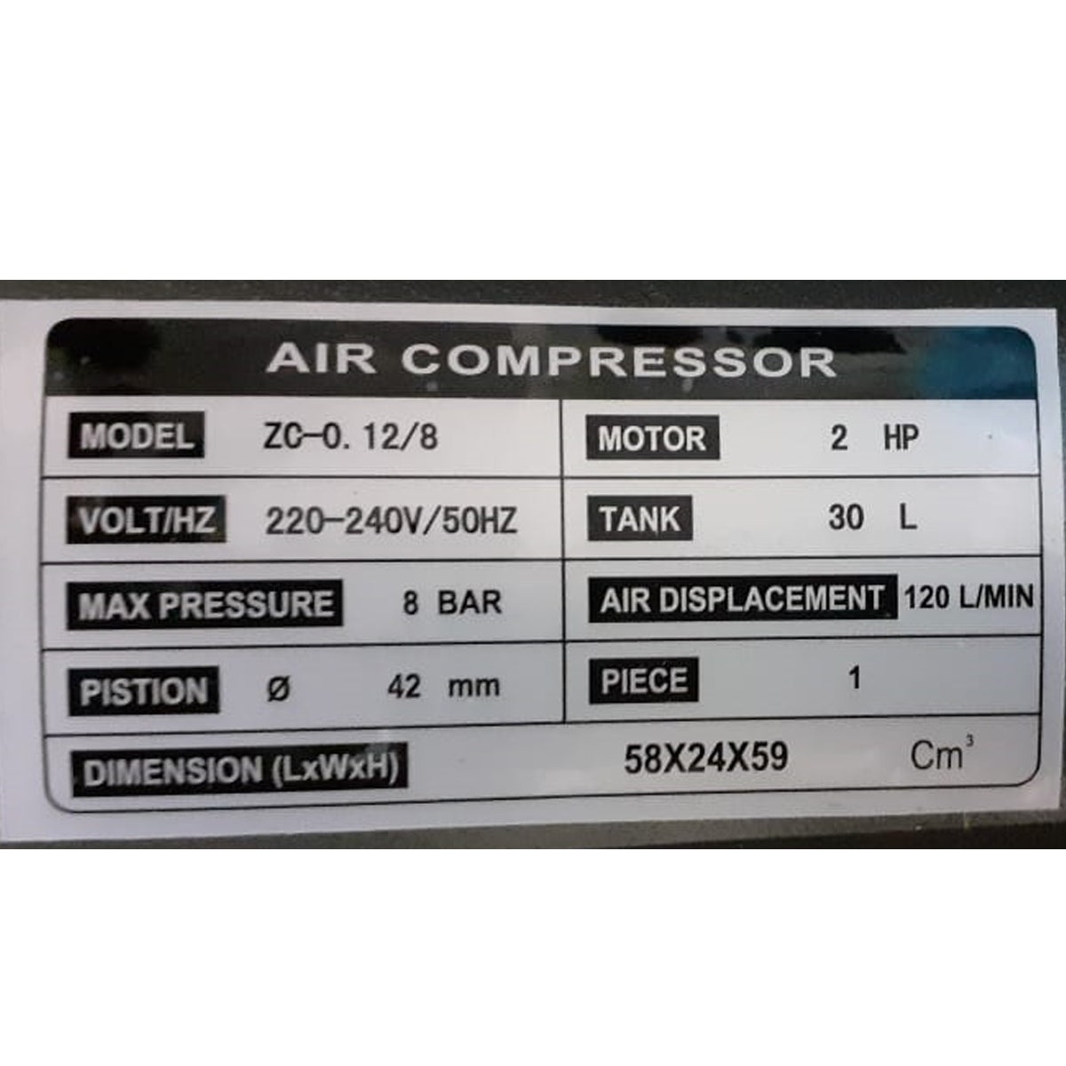 NIKO KOCH+ 30 LTR OIL COMPRESSOR WITH 2HP MOTOR | Lion Tools Mart