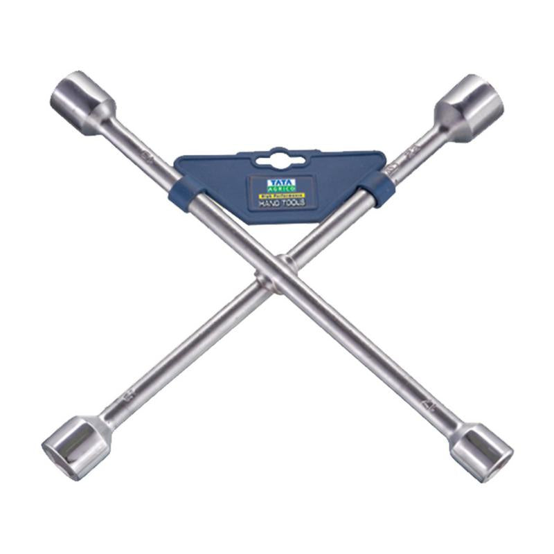 Buy TATA 4 Way Cross Wheel Spanner 14 Inch x 14mm SPA006 Online | Lion ...