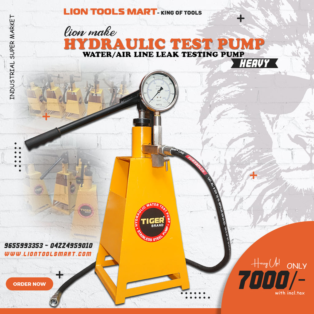 Lion Hydraulic Water Test Pump Heavy | 140 BAR Hydrostatic Tester ...